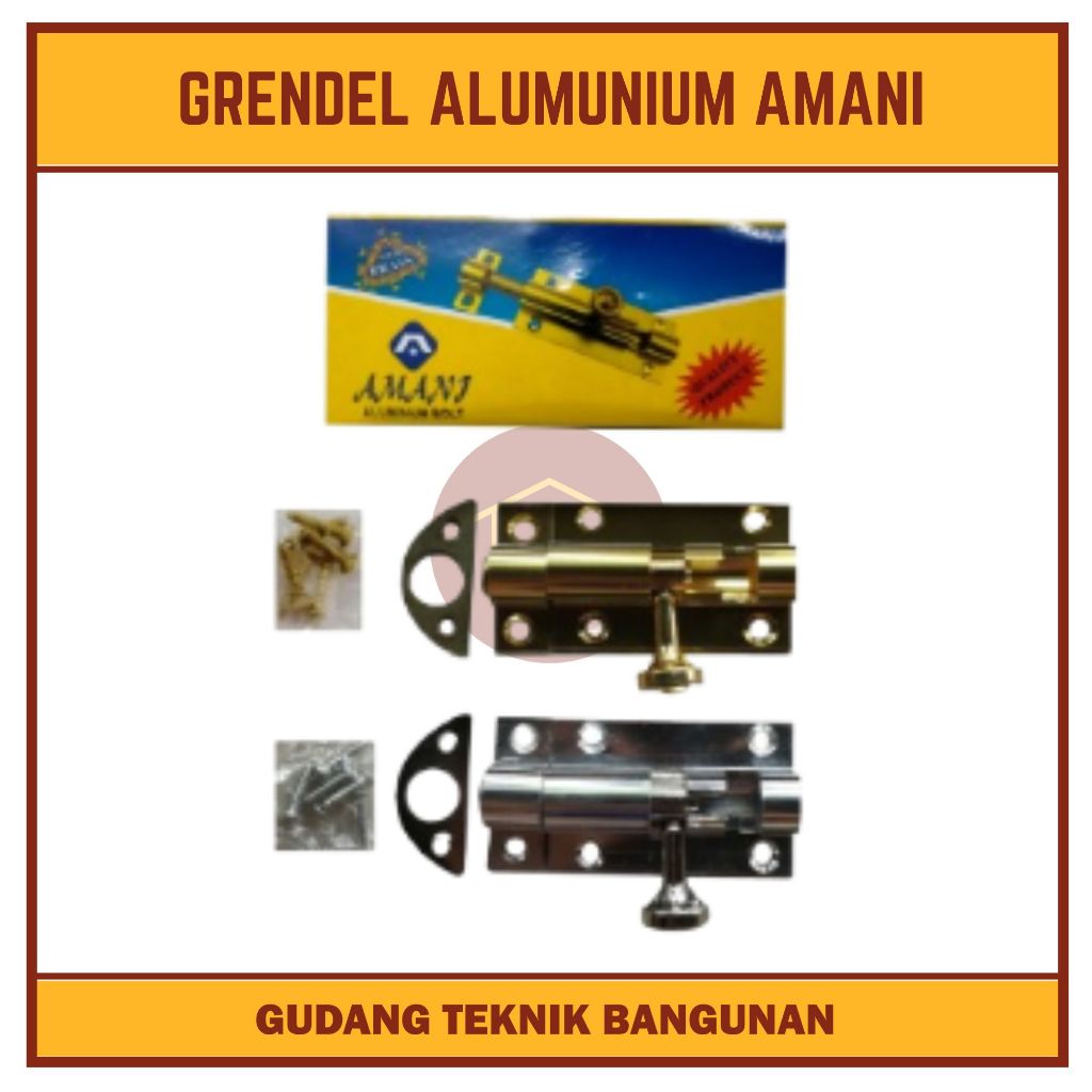 Jual Grendel Selot Pintu Aluminium AMANI GP dan SN/ Grendel Lemari ...