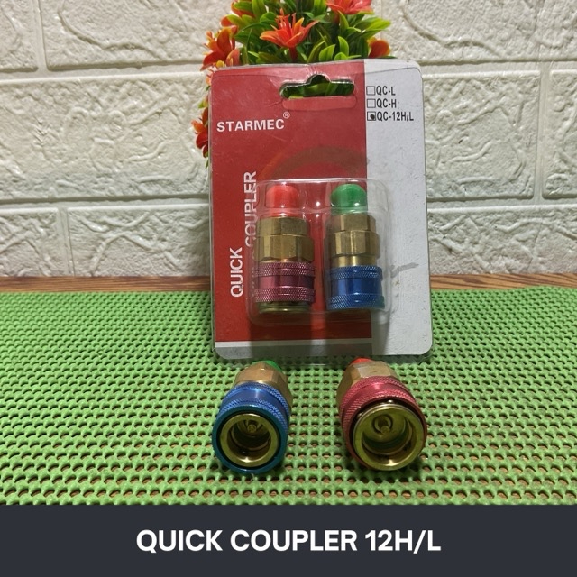 Jual QUICK COUPLER ADAPTER NEPEL AC MOBIL 134A (Sepasang) | Shopee ...