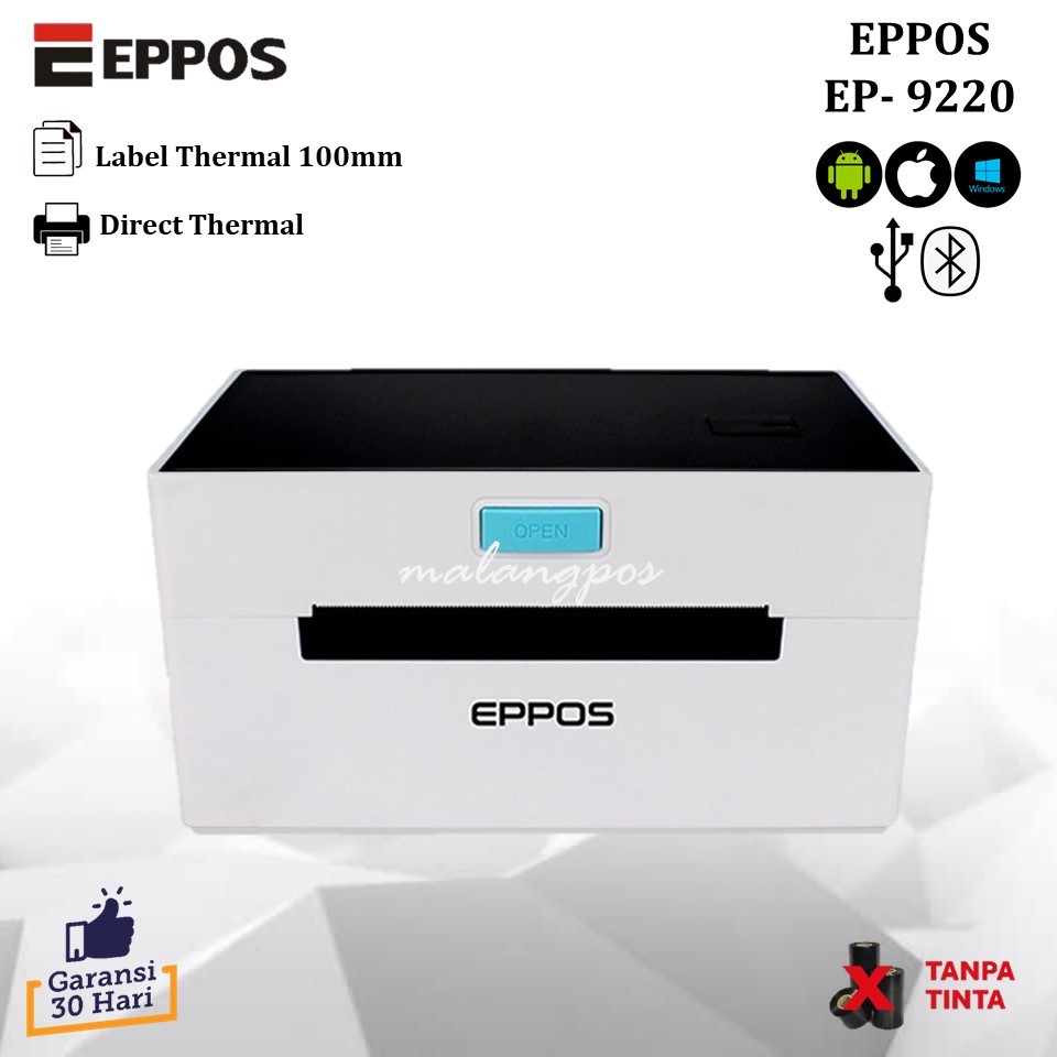 Jual Eppos EP-9220 UB Printer Bluetooth Barcode Thermal EP9220UB USB ...