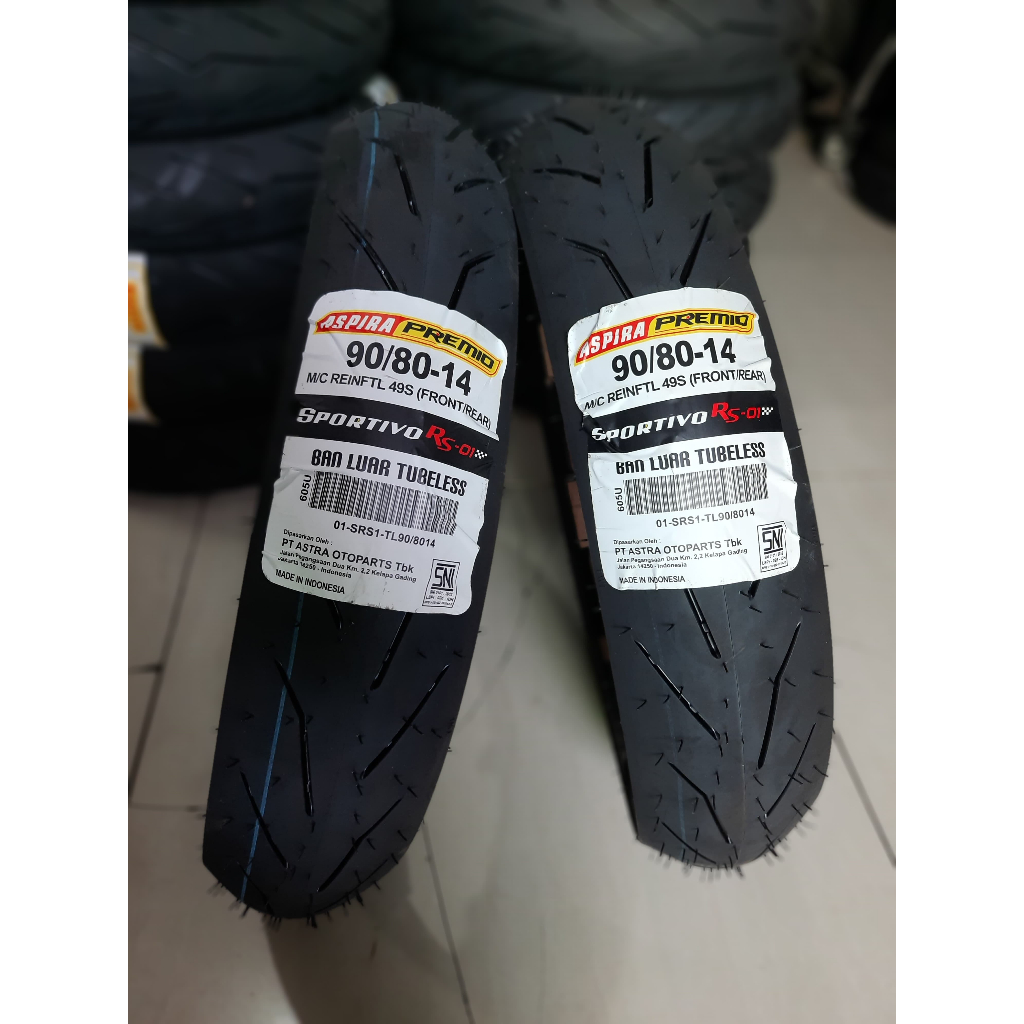 Jual Ban Aspira Premio Sportivo RS-01 90/80-14 Soft Compound - Matic Racing - Tubeless RS01 ...