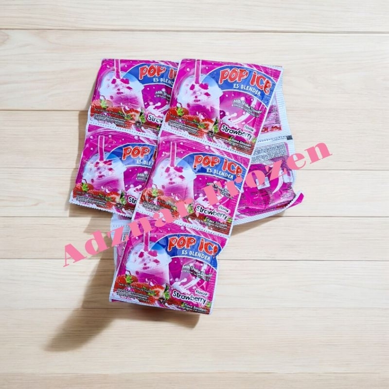 Jual POP ICE STRAWBERRY 1 RENCENG ISI 10 PCS /STROBERI | Shopee Indonesia