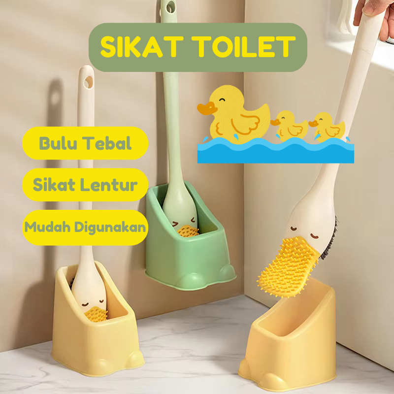 Jual Bebek Set Sikat Kloset Toilet Sikat WC Pembersih Closet Kamar ...