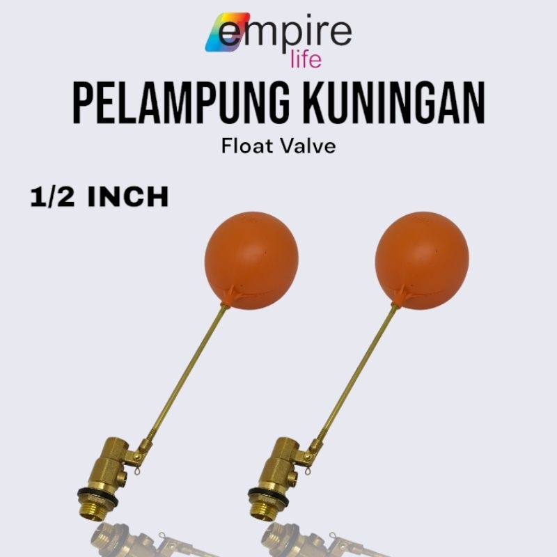 Jual Pelampung Tangki Air 1/2 Inci Kuningan l Floating Valve Toren ...