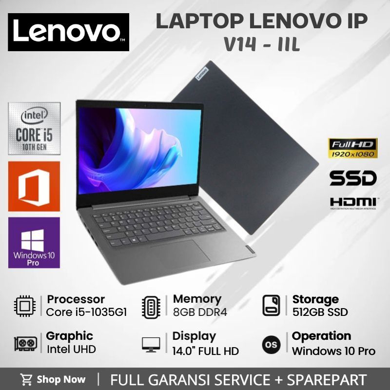 Jual Laptop Bisnis dan Multitasking V14-IIL - Core i5-1035G1, 8GB RAM, 512GB SSD, 14” FHD, Iron ...