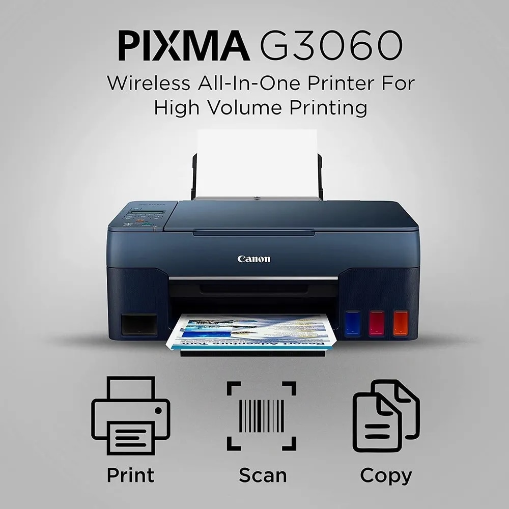 Jual Printer Inktank multifungsi Canon Pixma G3060 Print Scan Copy Wifi ...