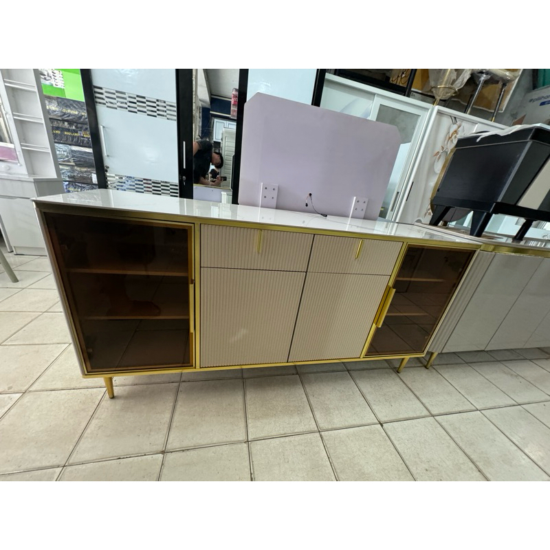 Jual Buffet Tv Import MDF Granit Kaki Besi / Buffet Consule Import MDF ...