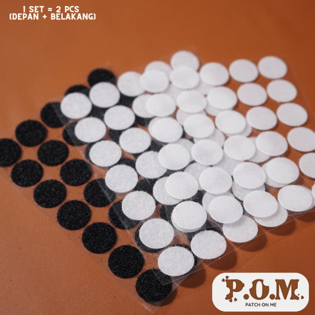 Jual 1 Pair / 1 Set Velcro Bulat , Perekat , Stiker , Perekat Patch ...