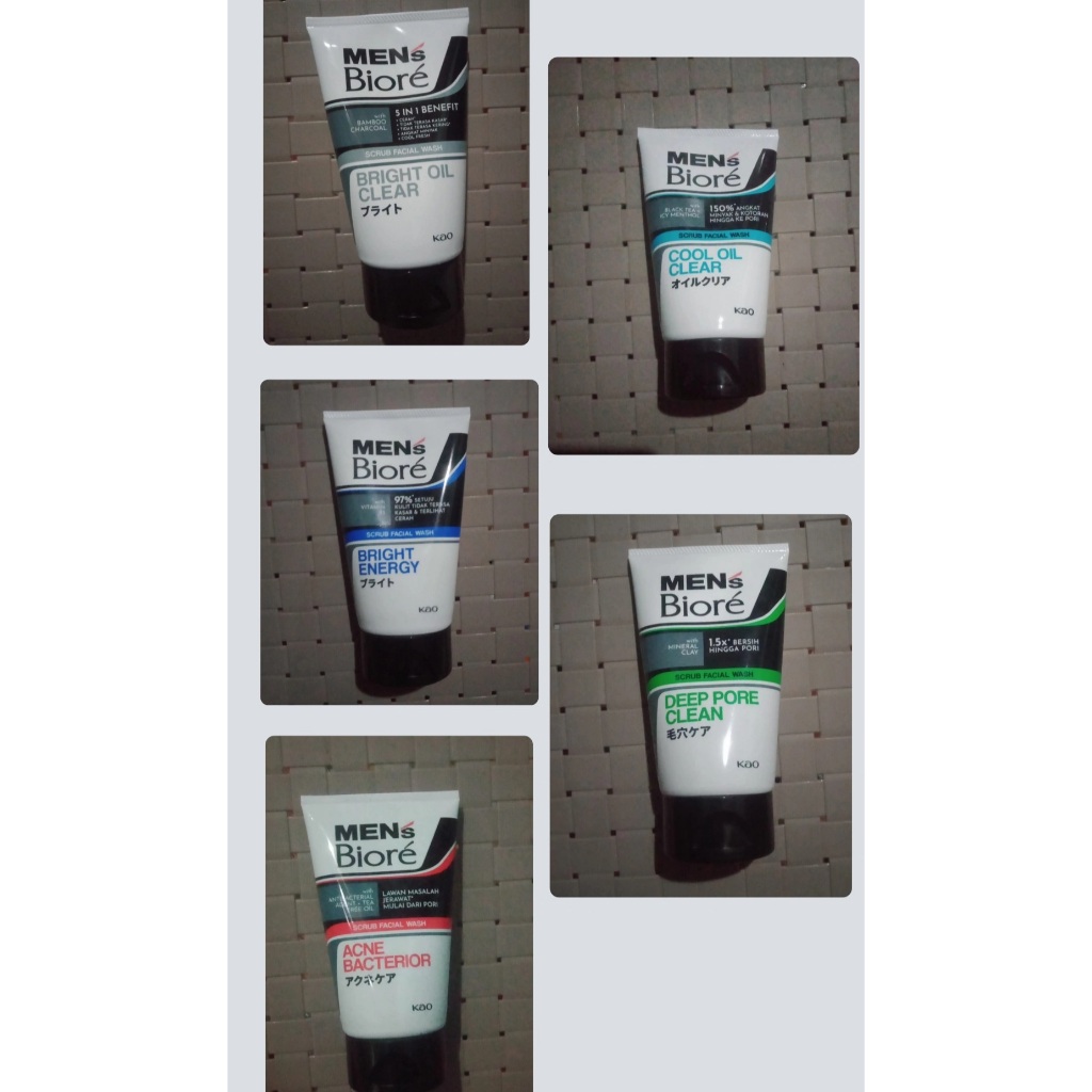 Jual Men's Biore double scrub 100ml/ sabun muka men's Biore 100ml ...