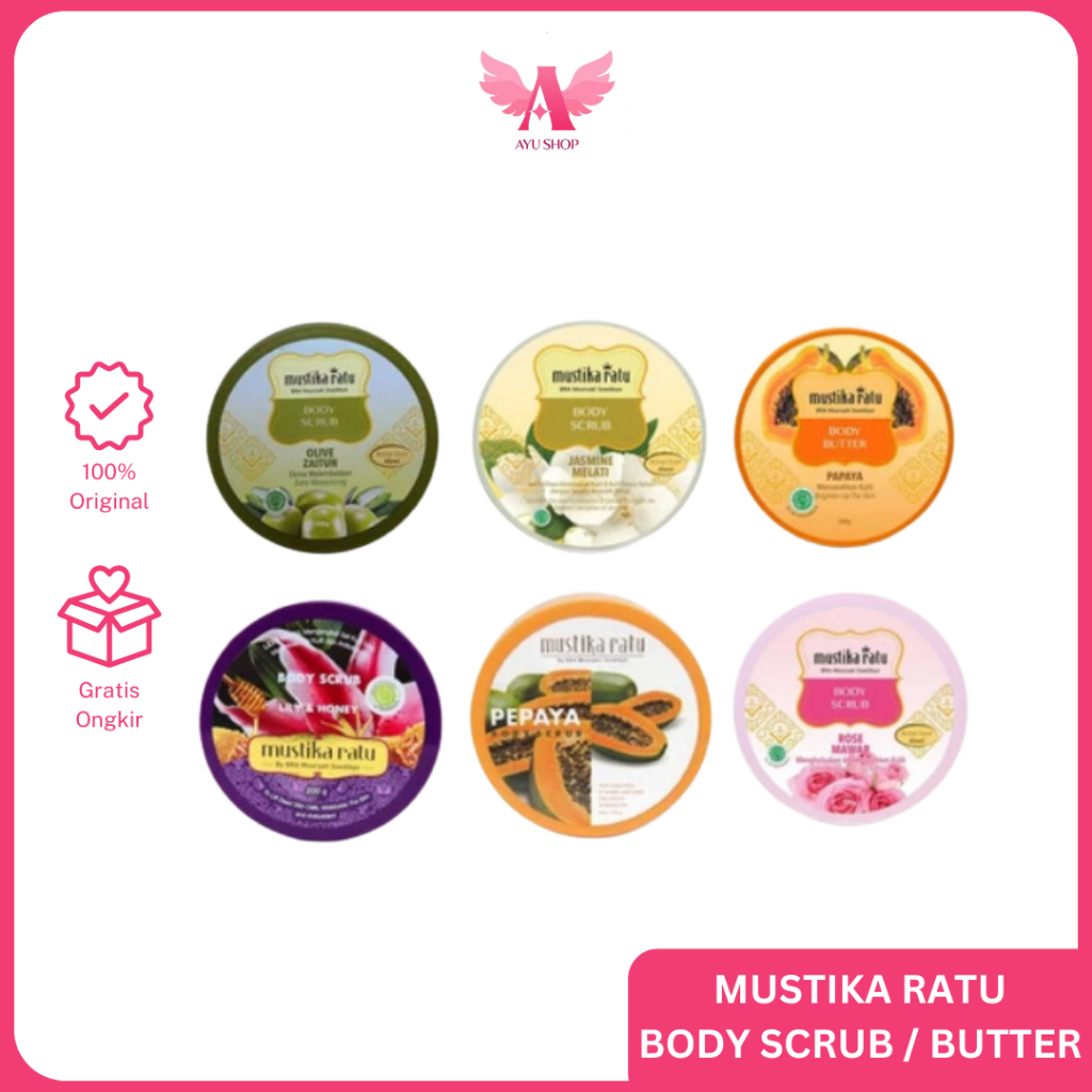 Jual MUSTIKA RATU BODY SCRUB / BODY BUTTER 200GR | Shopee Indonesia