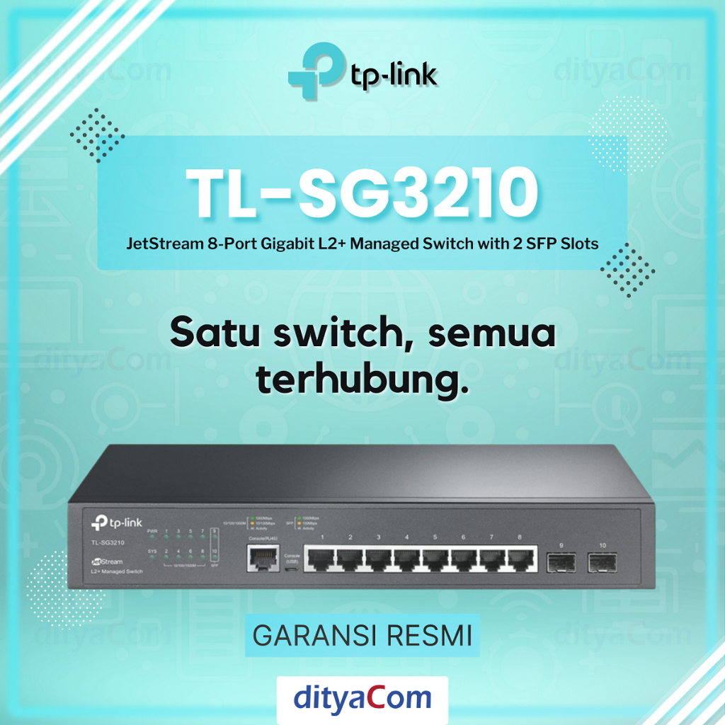 Jual TP-LINK TL-SG3210 JETSTREAM 8-PORT GIGABIT L2+ MANAGED SWITCH WITH ...