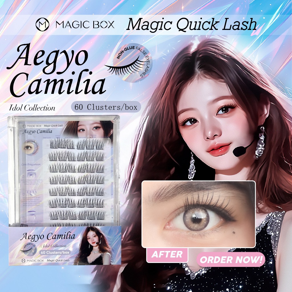 Jual Eyelashes extension Magic Box Bunga Camellia yang halus（Bebas lem ...