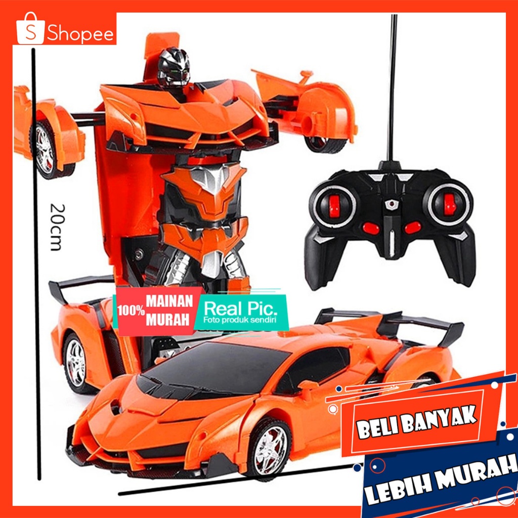Jual MAINAN ANAK MOBIL REMOTE CONTROL TRANSFORMER RC MOBIL BERUBAH ...