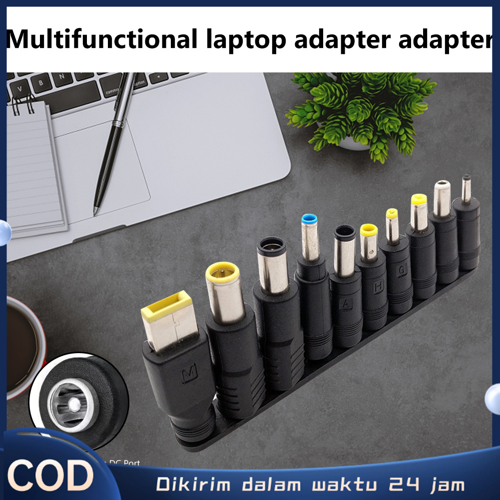 Jual Cocok untuk Semua Tipe Laptop 10 in 1 Charger Connectors Power ...