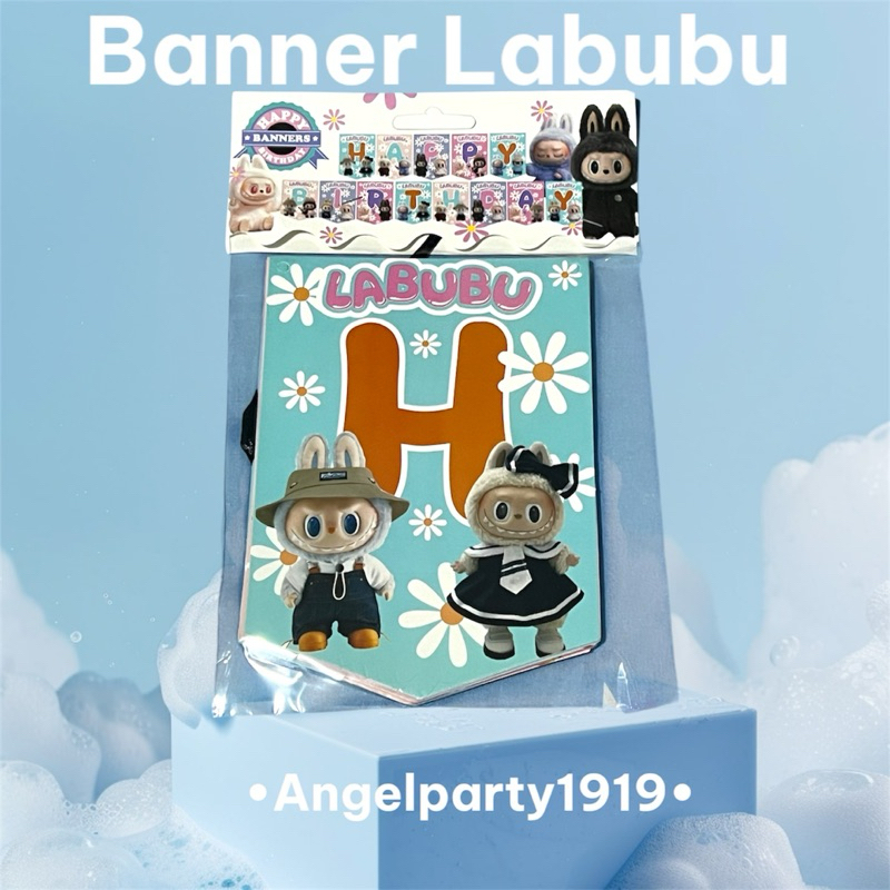 Jual Banner Labubu ulang tahun / banner ulang tahun labubu / banner ...