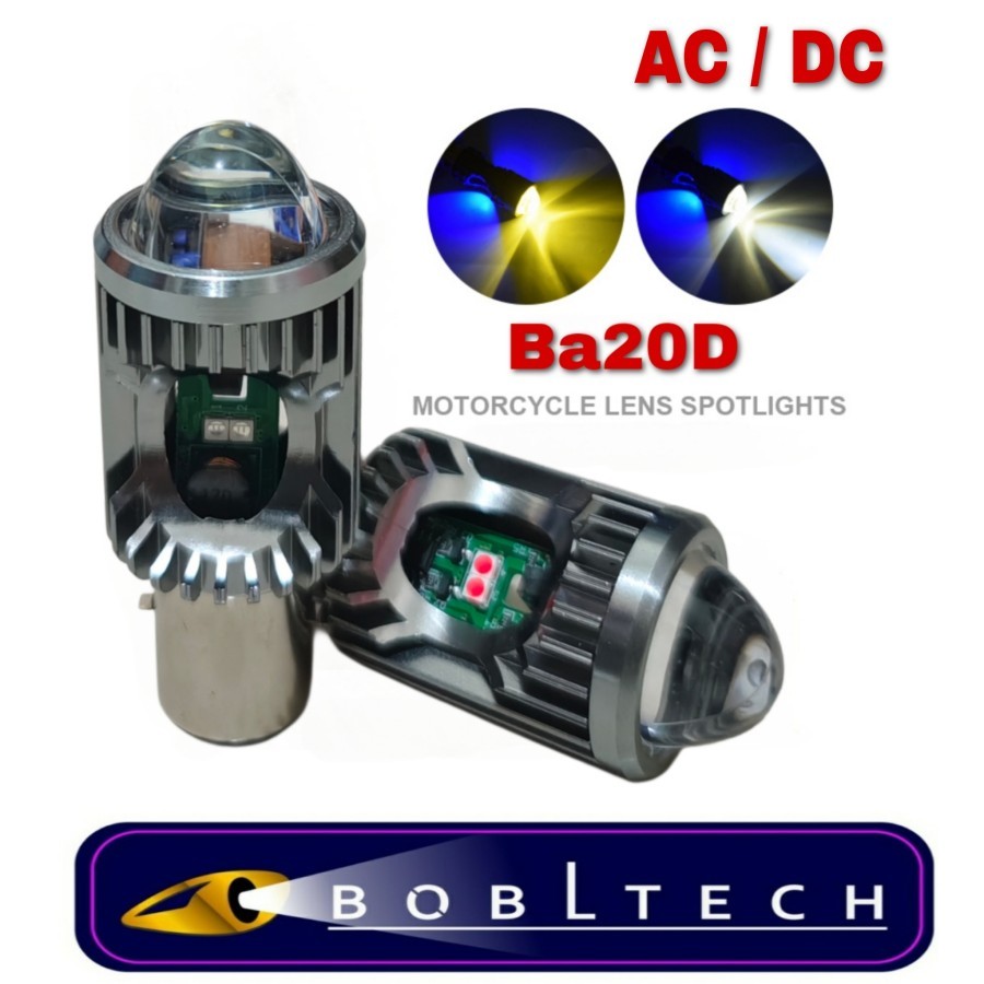 Jual BOBLTECH Lampu Motor Vespa Kymco Thunder Led BA20D AC DC NAngel ...