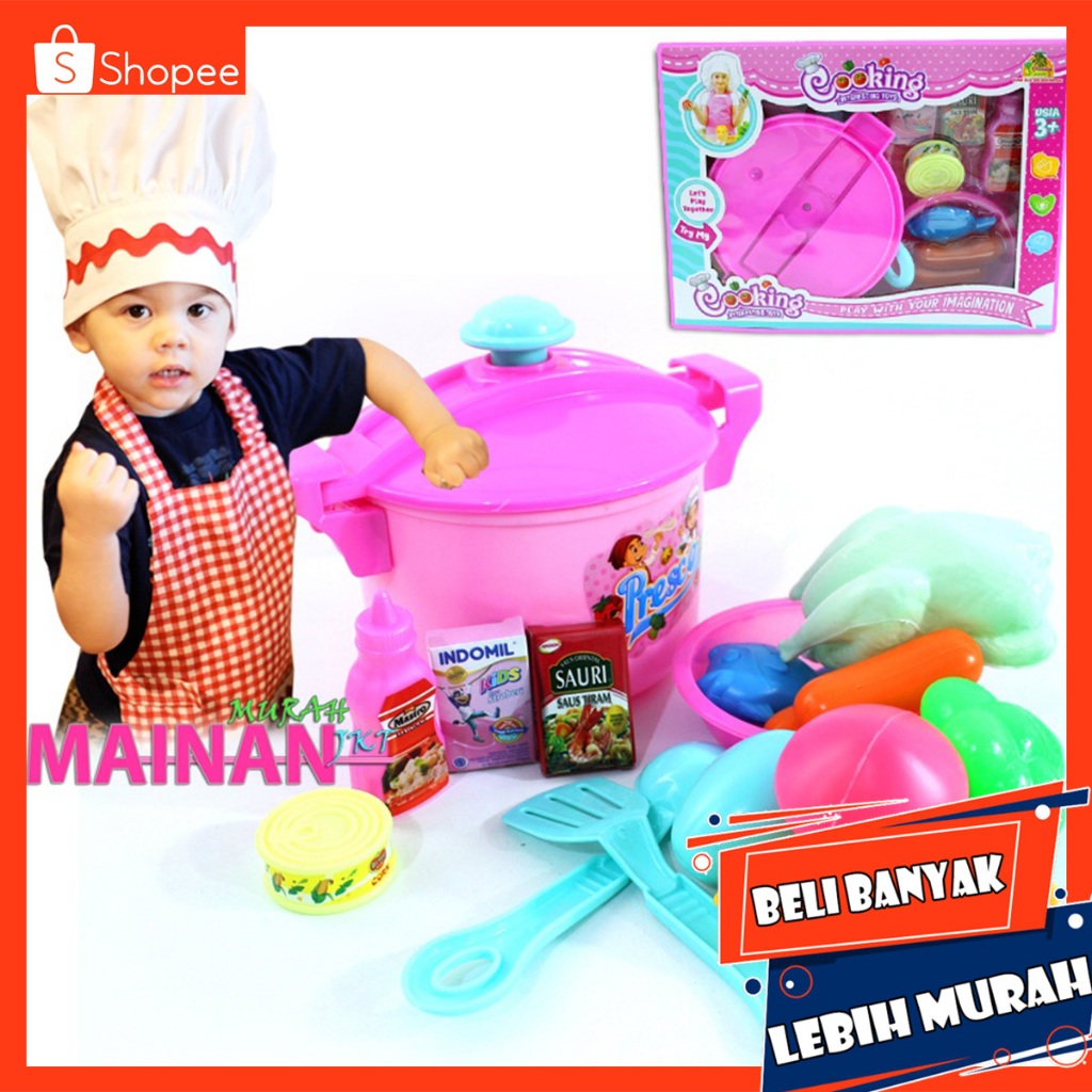 Jual MAINAN ANAK MURAH COOKING SET OCT2066 INTERESTING TOYS SET LENGKAP ...