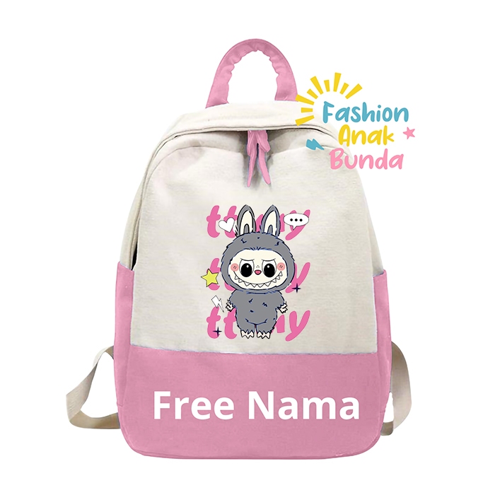 Jual TAS LABUBU ANAK RANSEL TAS ANAK SEKOLAH TK SD FREE NAMA | Shopee Indonesia