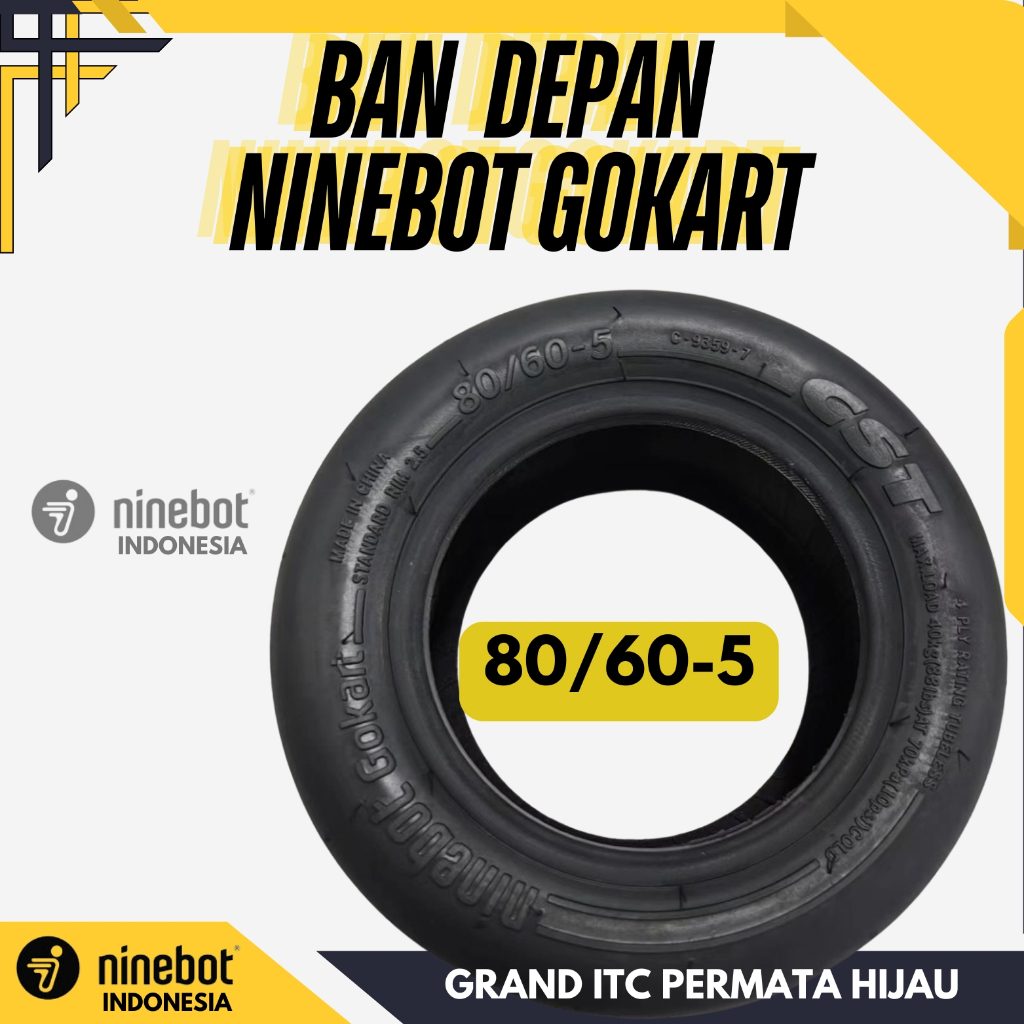 Jual BAN DEPAN NINEBOT GOKART 80/60-5 | Shopee Indonesia