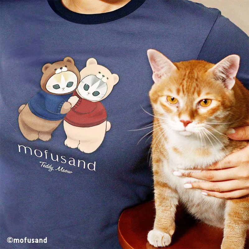 Jual UNIQLO GIRLS Kaos UT Mofusand Lengan Pendek Teddy Meow Cute Cat ...