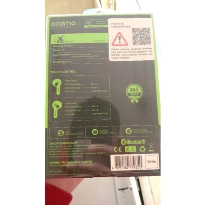 Jual Oraimo roll tws bluetooth oeb-e03d | earphone v5.0 wireless ...