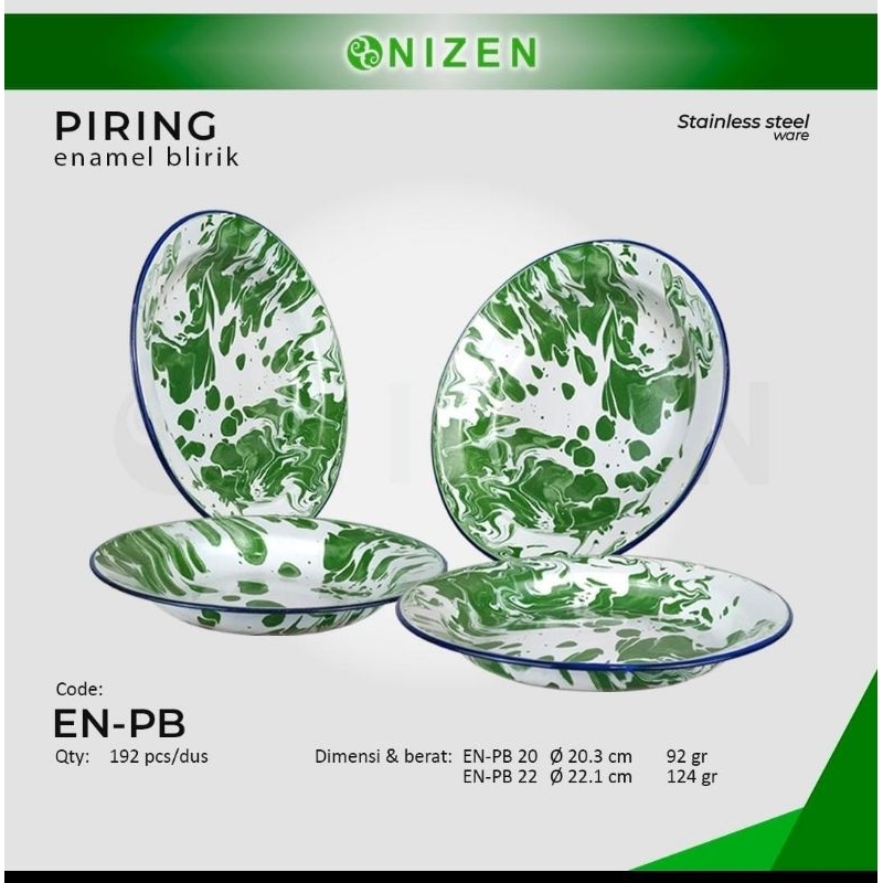 Jual Piring Jadul Brilik/Piring Seng Brilik 20cm dan 22cm | Shopee ...