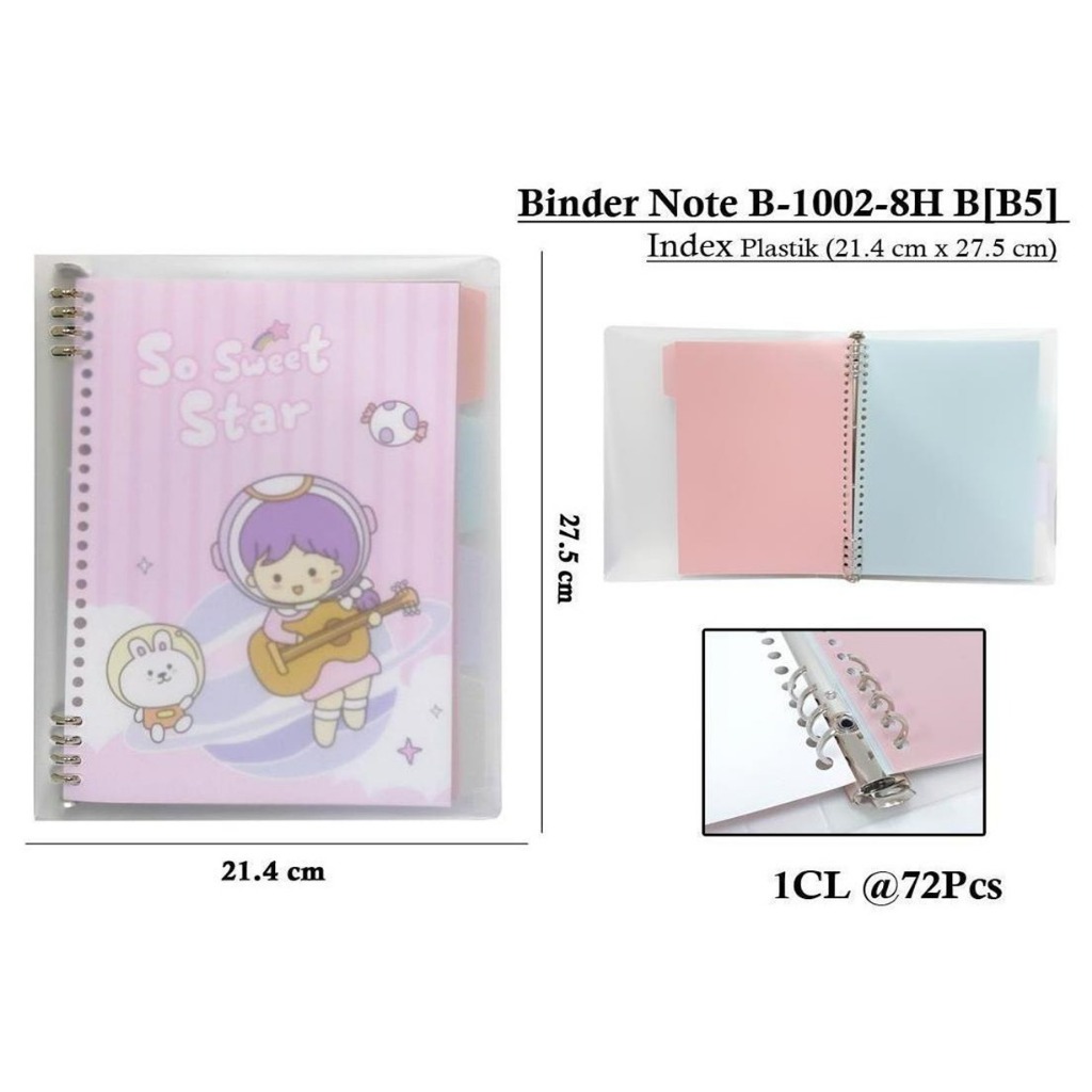 Jual WENGU BINDER NOTE RING - BUKU BINDER CATATAN RING BESI UKURAN B5 ...