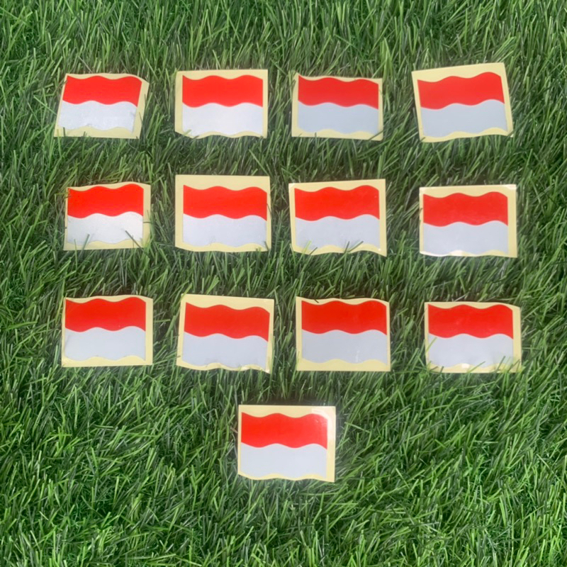 Jual Stiker cutting reflective bendera indonesia stiker tempel pipi dan ...