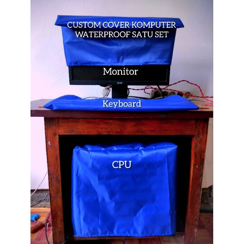 Jual Cover Monitor Komputer dan Cover CPU Waterproof Custom | Shopee ...