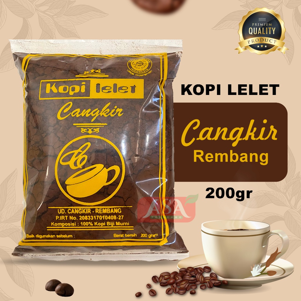 Jual Kopi Lelet Cangkir 200gram Khas Rembang Lasem | Shopee Indonesia