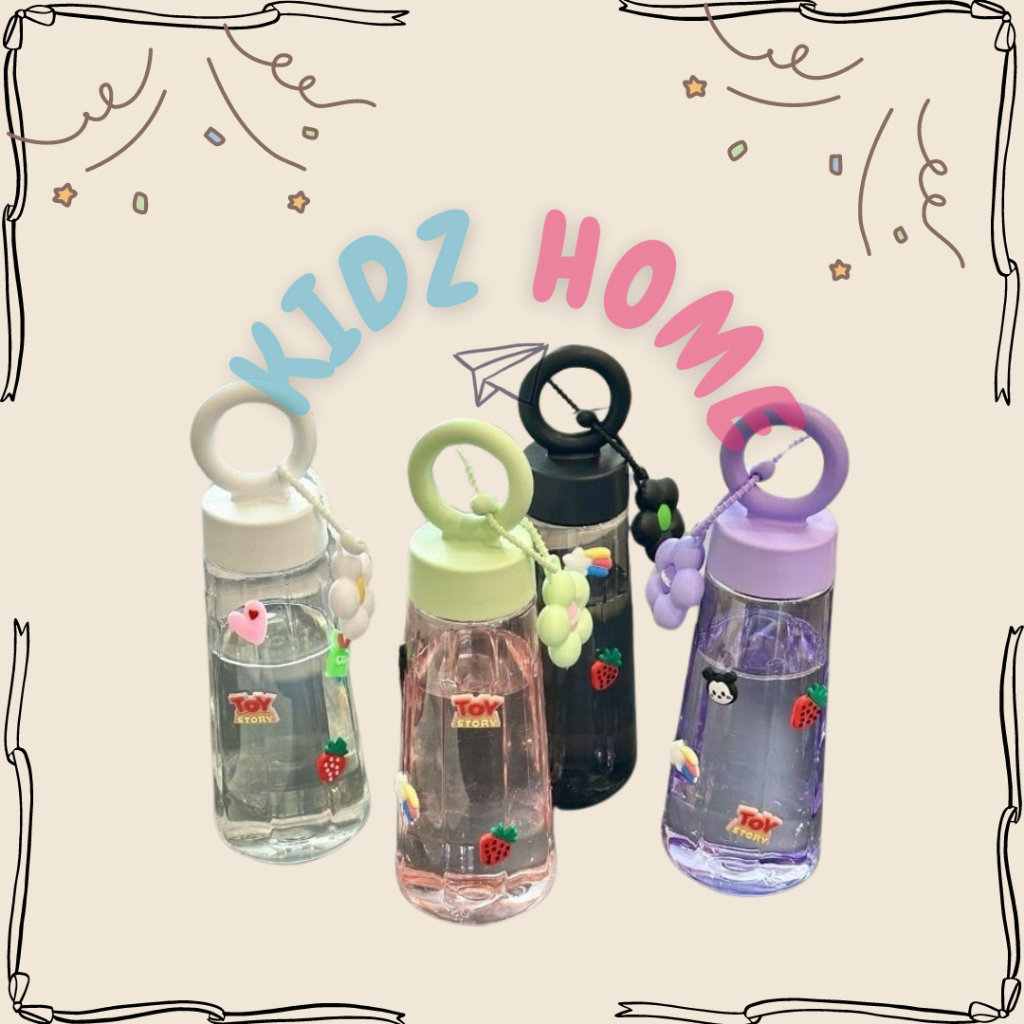 Jual KH Botol Gagang Bunga Botol Minum Putih Transparan Bening Estetik ...