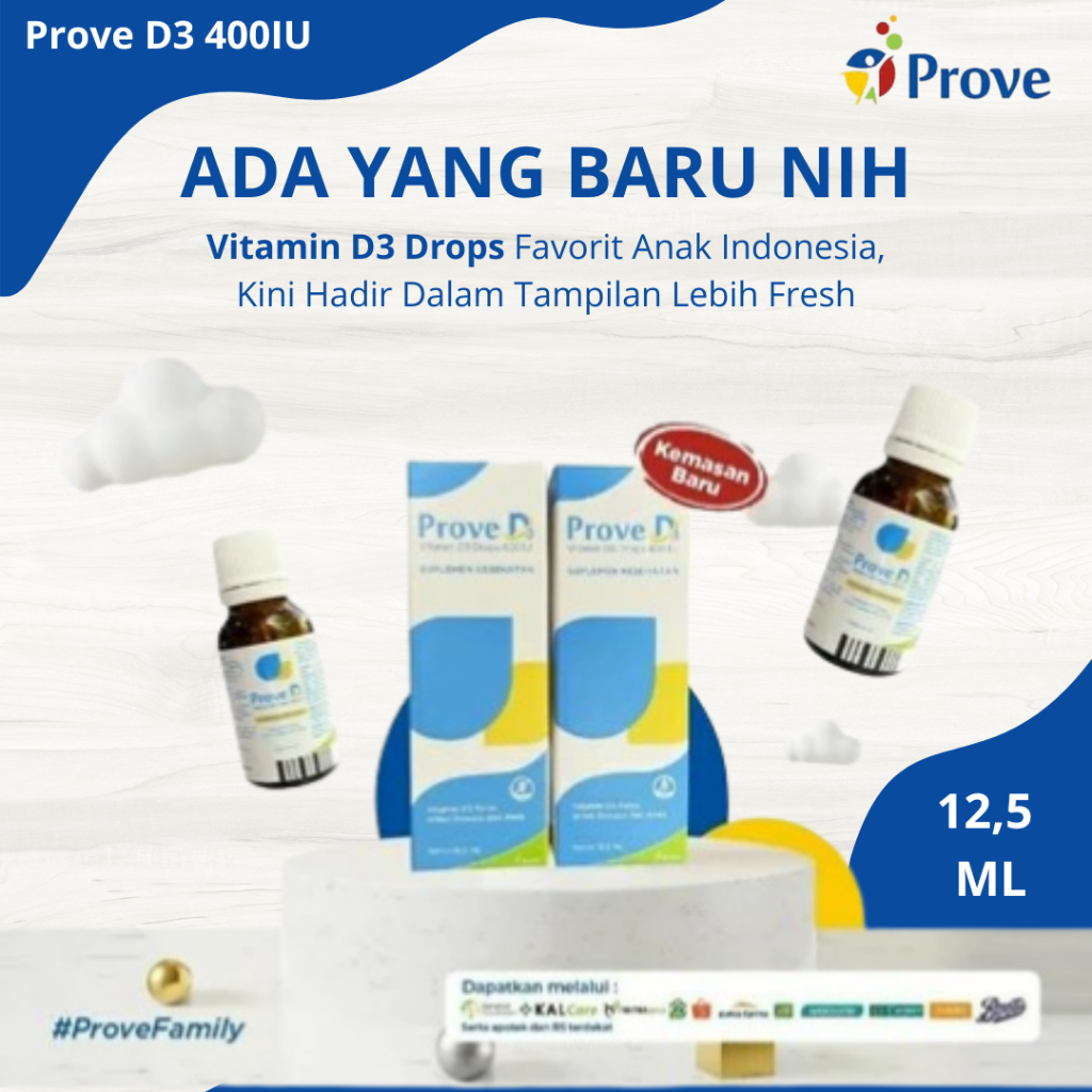 Jual VITAMIN D3 ANAK DAN DEWASA PROVE D DROP | Shopee Indonesia