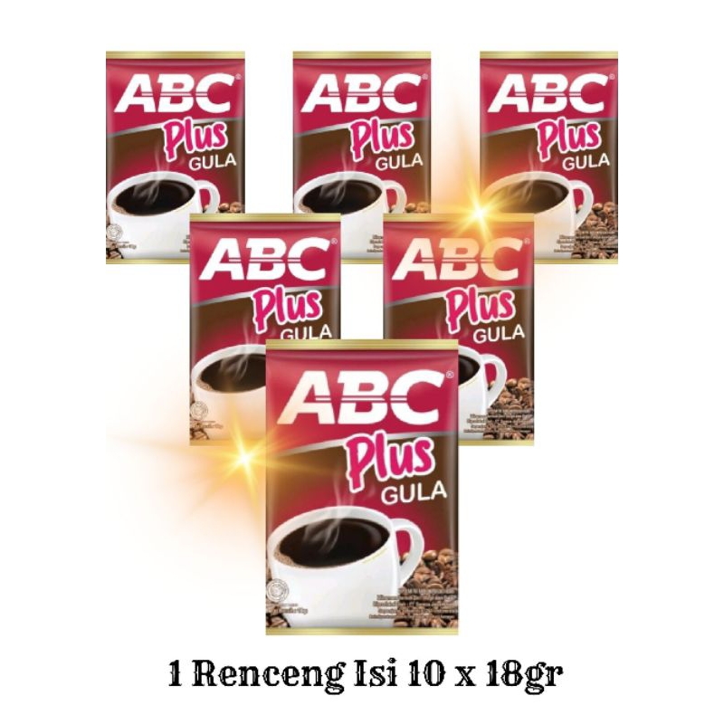 Jual Kopi ABC Plus Gula 1 Renceng Isi 10 Sachet x 18gr | Shopee Indonesia