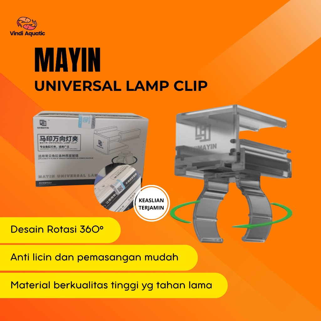 Jual MAYIN Universal Lamp Clip | Jepit lampu akuarium | Shopee Indonesia