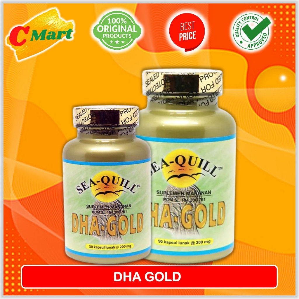 Jual Sea-Quill Dha Gold 200Mg Isi 30 & 50 Tablet / Sea Quill Dha Gold ...