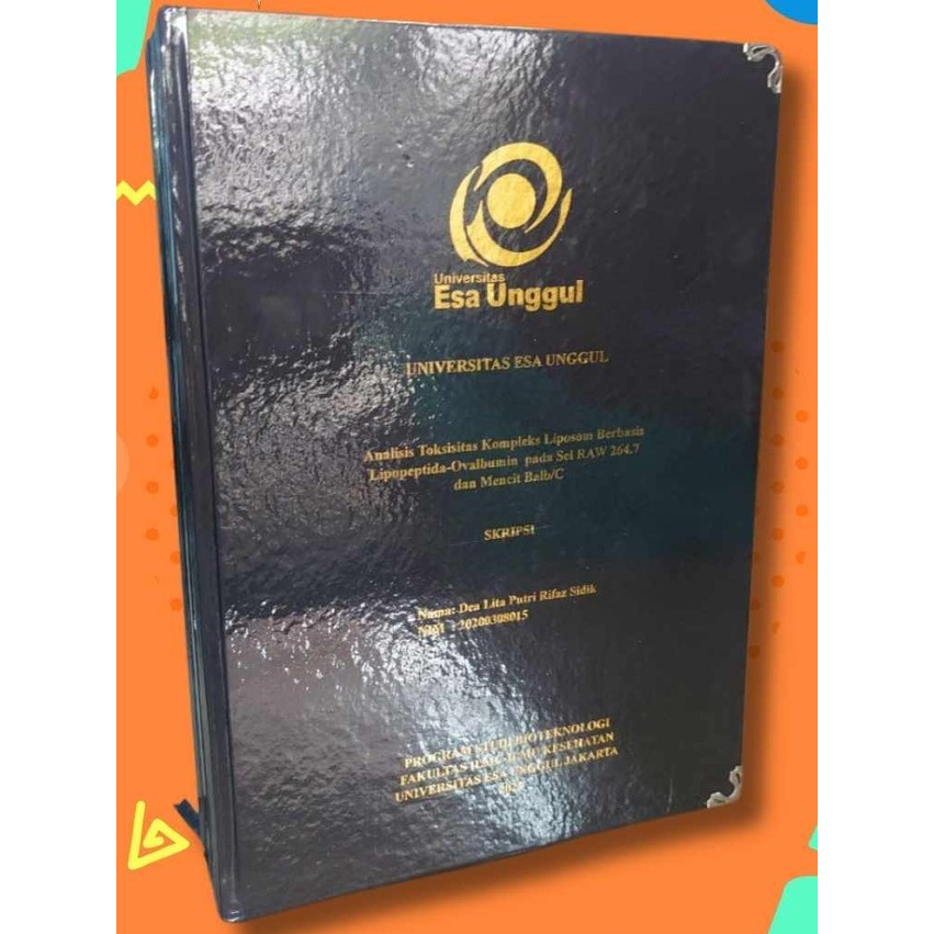 Jual [ TERMURAH ] Jilid Hard Cover Skripsi Tulisan Mas Bisa Satuan ...