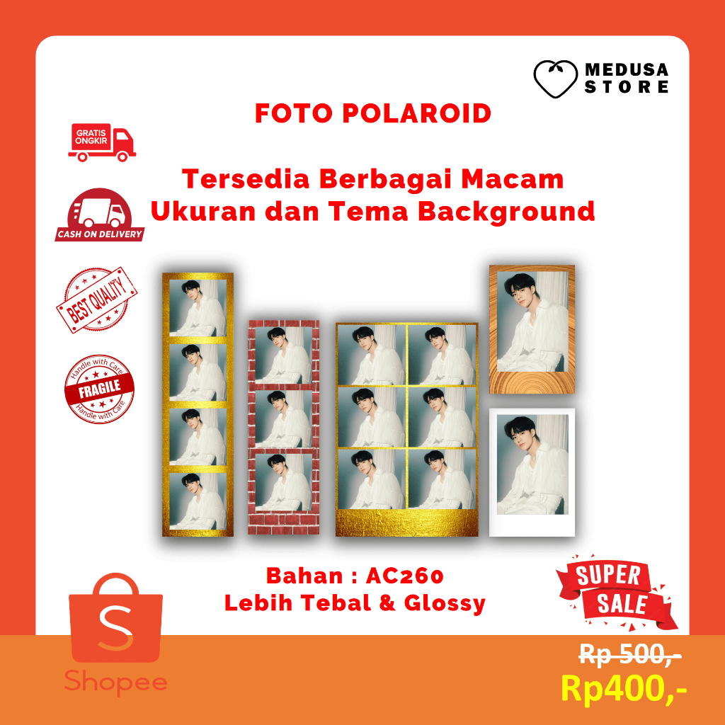 Jual Cetak Photo Foto Polaroid Background dan ukuran lengkap 2R, 3R, 4R ...
