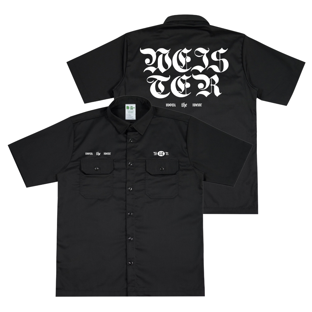 Jual Weister Workshirt Hitam - Workwear | Shopee Indonesia