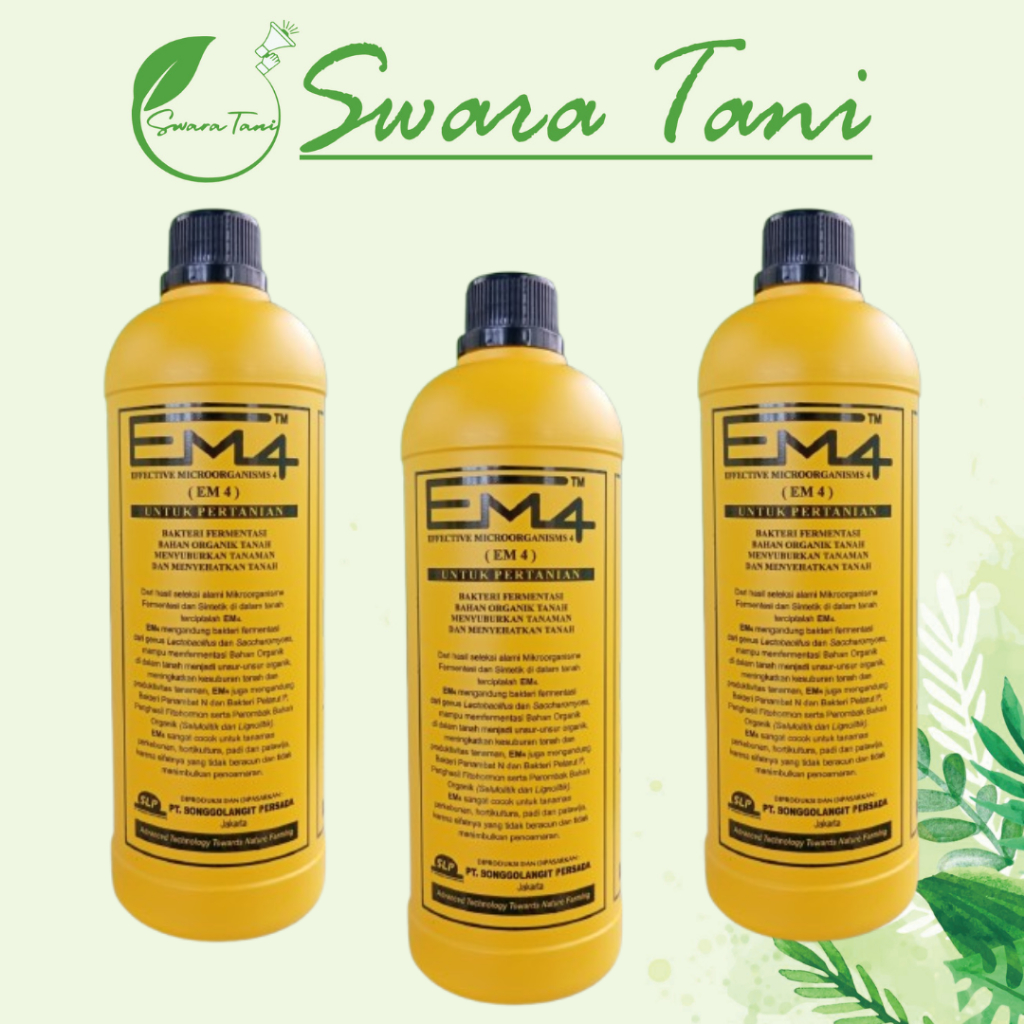 Jual Pupuk Organik Cair EM4 Anggrek Tanaman Pertanian MOL POC 1 L ...