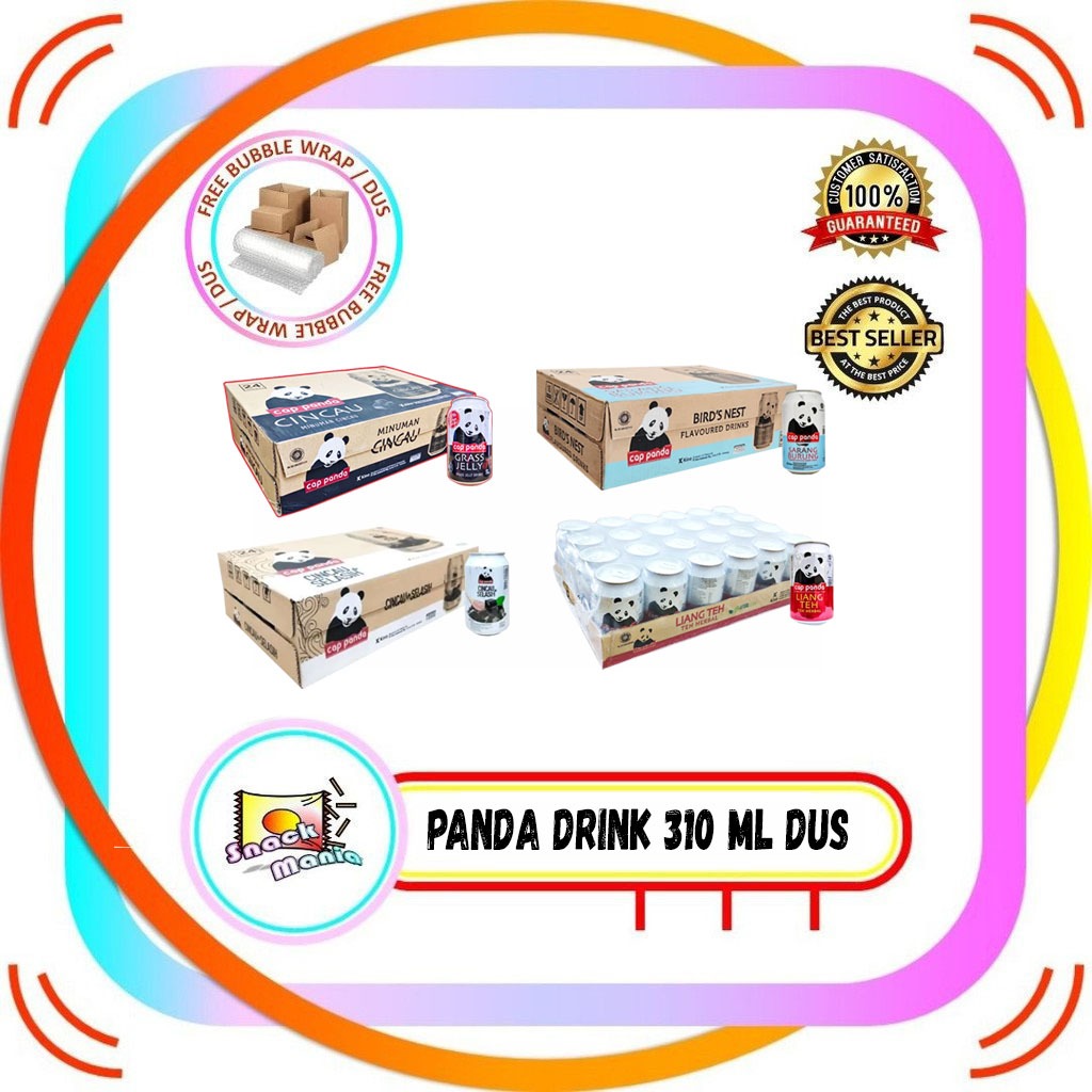 Jual Panda Cincau | Selasih | Bird Nest Kaleng 310 ml x 24 pcs Grass Jelly DUS | Shopee Indonesia