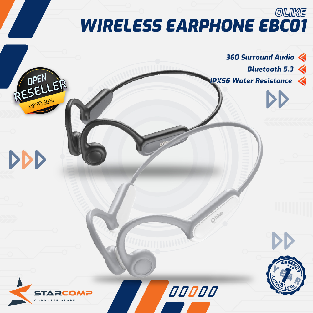 Jual Olike Wireless Earphone EBC01 Bone Conduction Bluetooth Headset ...
