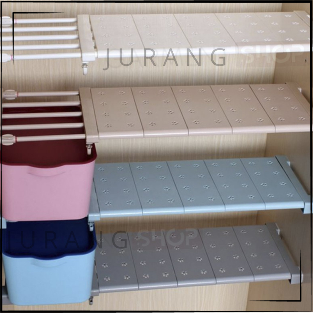 Jual Sekat Lemari Fleksibel Naik Turun Partisi Lemari Portable Plasik ...