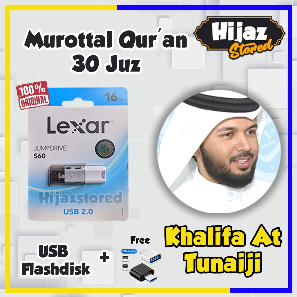 Jual Flashdisk USB Murottal Quran 30 Juz Lengkap Lantunan Merdu Khalifa At Tunaiji | Shopee ...