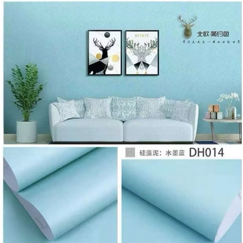 Jual WALLPAPER STICKER DINDING POLOS SERAT PASTEL WALLSTICKER ROLL ...