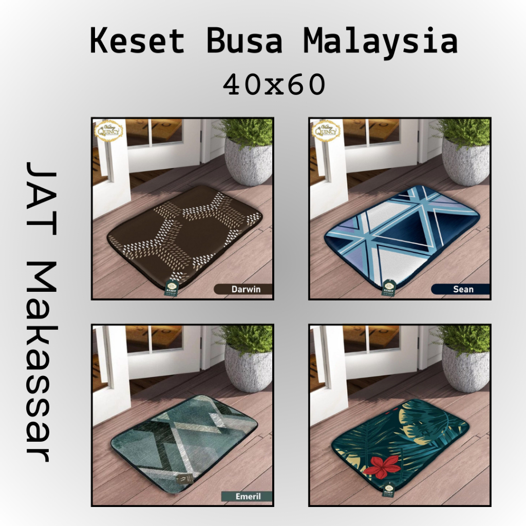 Jual KESET MALAYSIA PREMIUM - KESET KAKI ANTI SELIP UK 40X60 CM ...