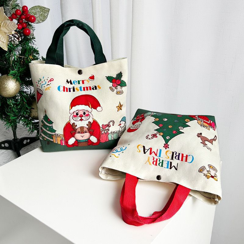 Jual TAS TOTE BAG CANVAS CHRISTMAS EDITION/ TAS BEKAL TAS HADIAH NATAL ...