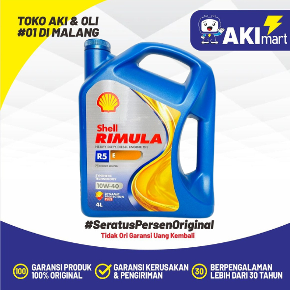 Jual Shell Rimula R5 E 10W40 4 Liter Oli Mesin Diesel | Shopee Indonesia