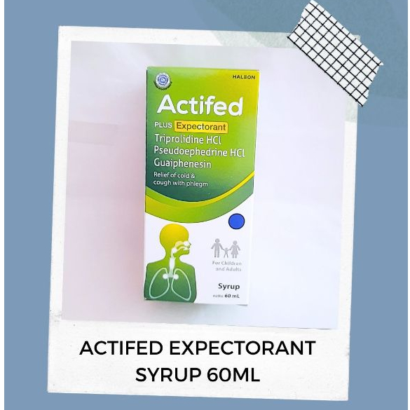 Jual ACTIFED EXPECTORANT SYRUP 60ML | Shopee Indonesia