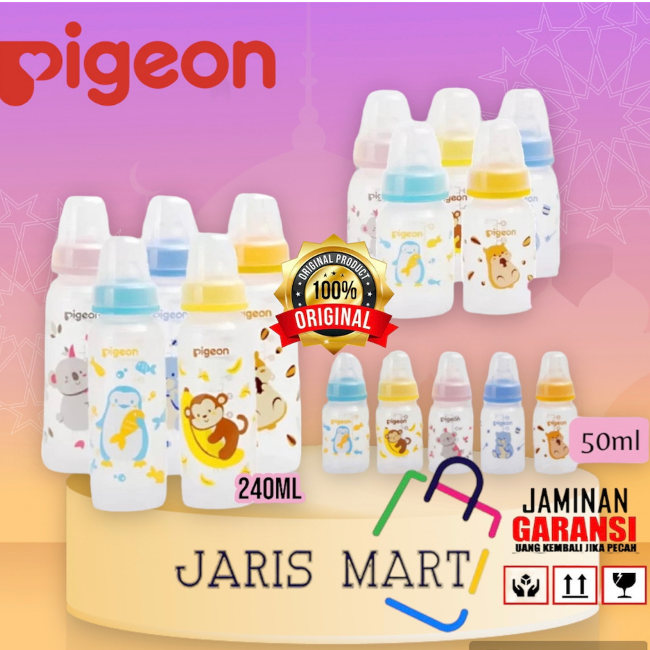 Jual Botol susu bayi pigeon botol standart PP assort botol anti sedak ...