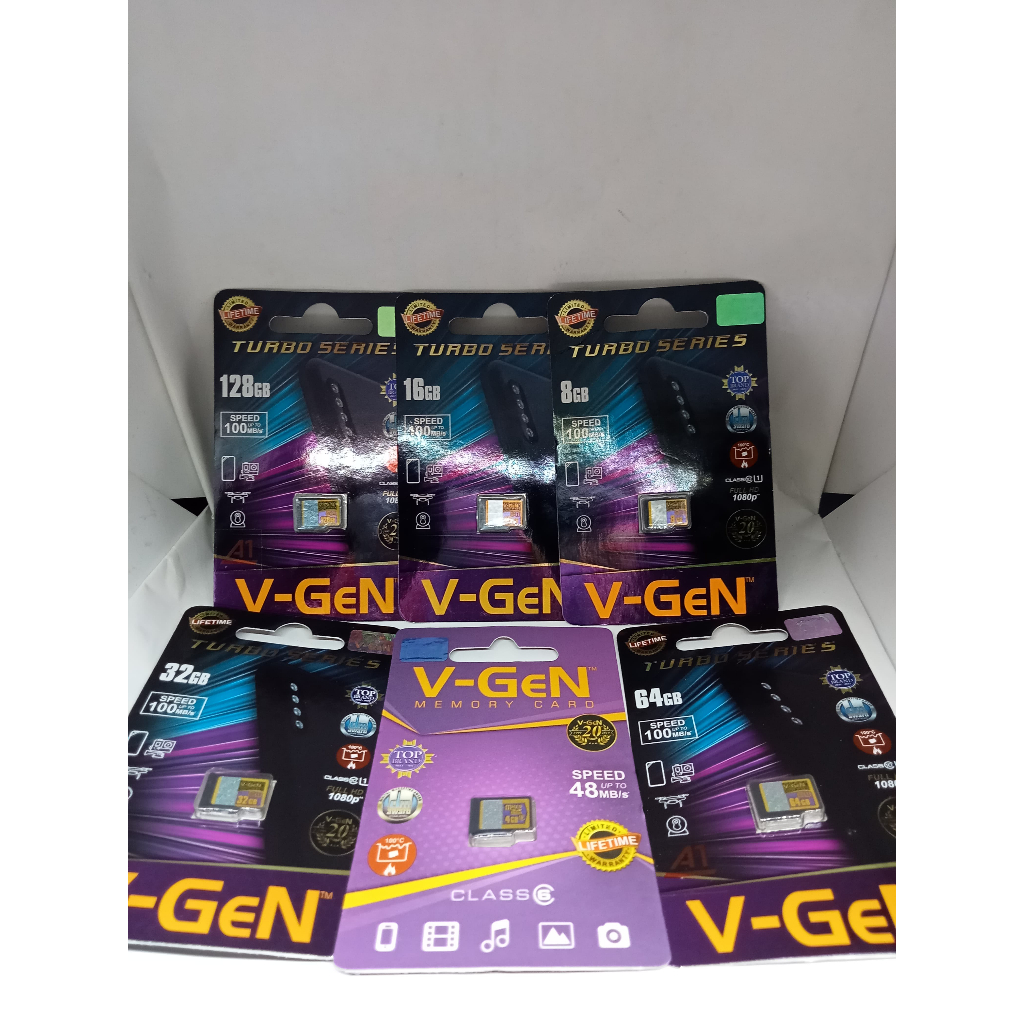 Jual Memori Card V-Gen 4GB, 8GB, 16GB, 32GB, 64GB, 128GB -SD Card VGEN ...