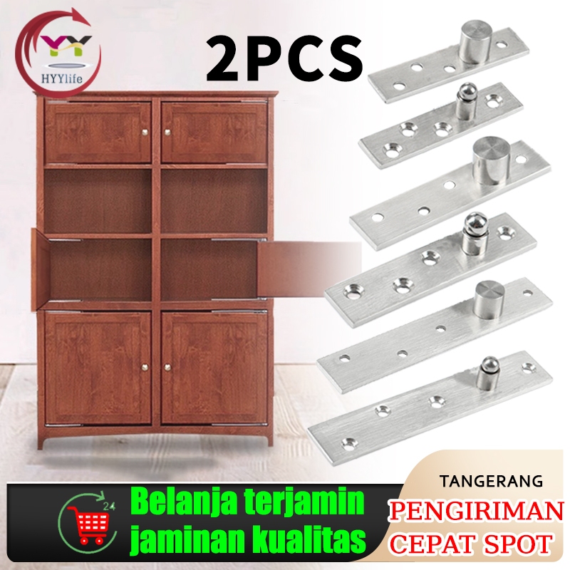 Jual 2set Engsel Pivot/Engsel Pintu Ayun Untuk Pintu Lemari Kayu Tanam ...